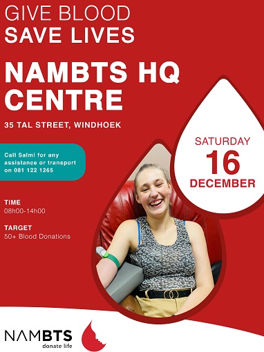 Blood Transfusion Service to host last blood drive | Namibia Economist